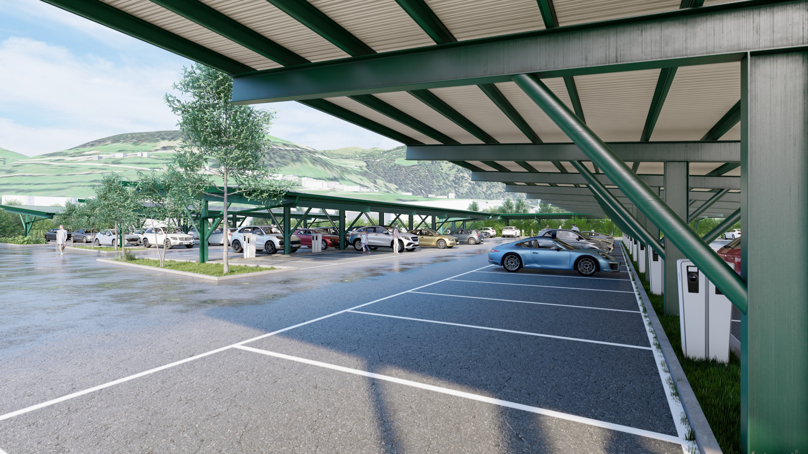 Wolf System – fornitore di carport per Leitner Energy